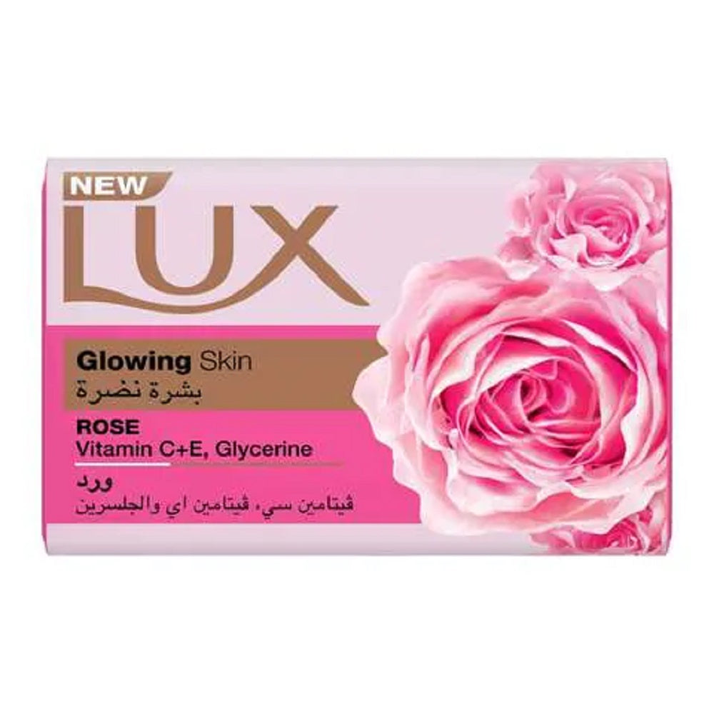 LUX SOAP ROSE GLOWING SKIN VITAMIN C E 170 GM lux-soap-rose-glowing-skin-vitamin-c-e-170-gm