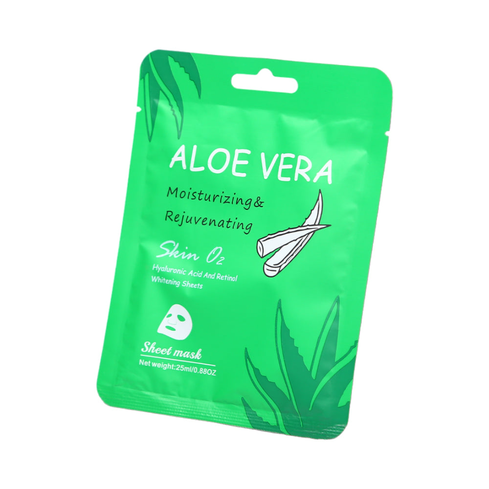 SKIN O2 ALOE VERA MOISTURIZING & REJUVENATING FACE MASK 25 M