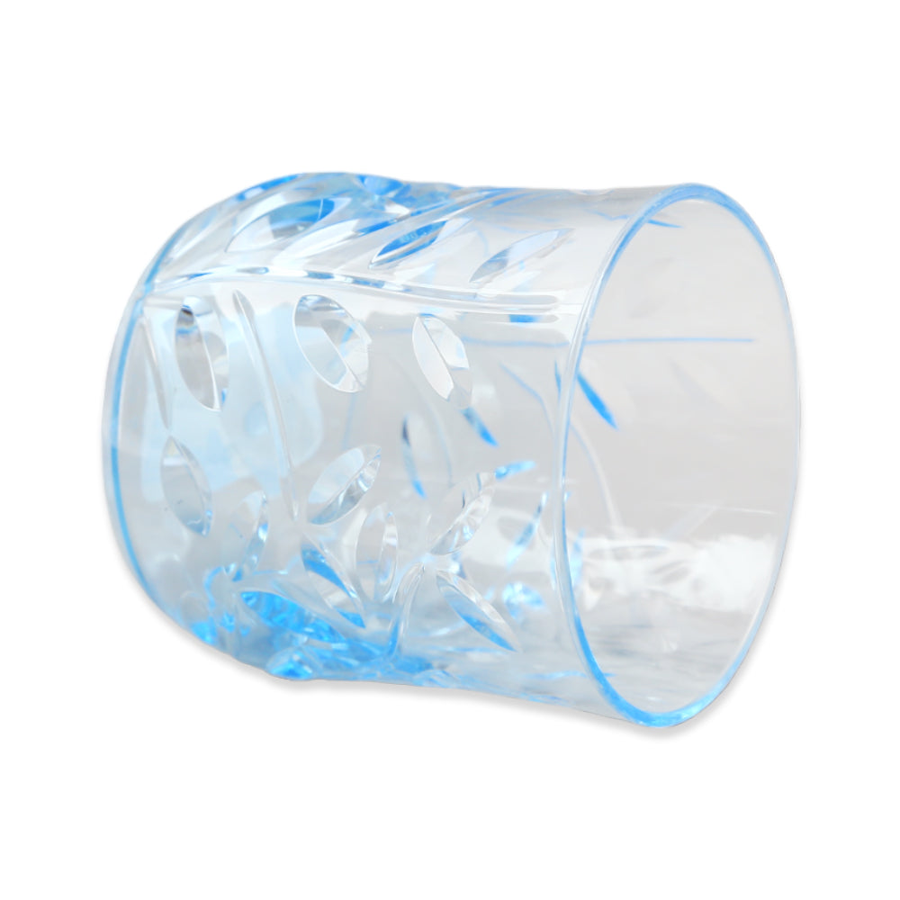 GLASS ACRYLIC LEAVES CUT AC106-04 LIGHT BLUE