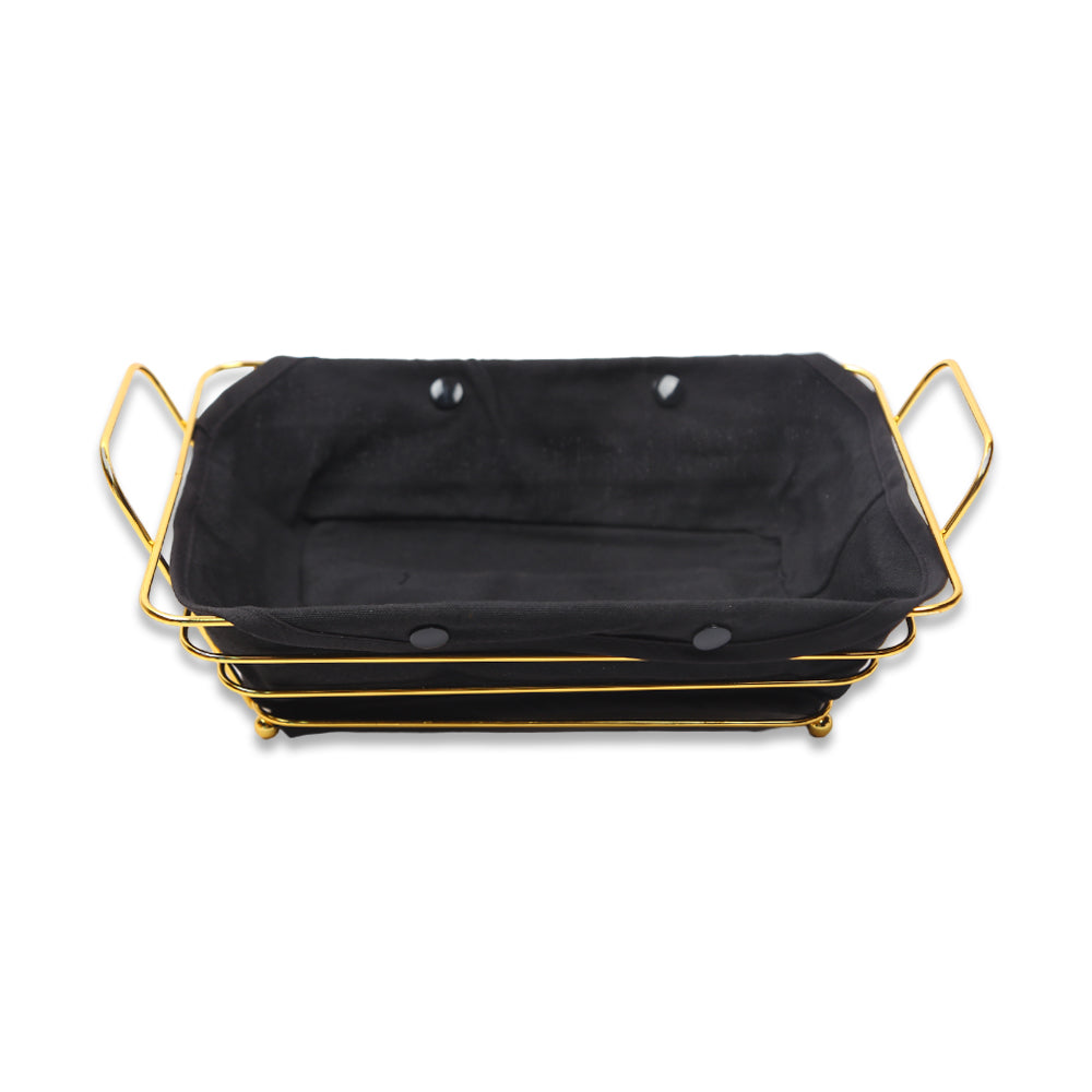 BREAD BASKET SQUARE GOLDEN IR S006X