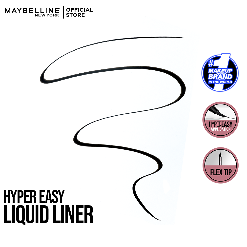 MAYBELLINE HYPER EASY EYE LINER KNOCKOUT BLACK 800