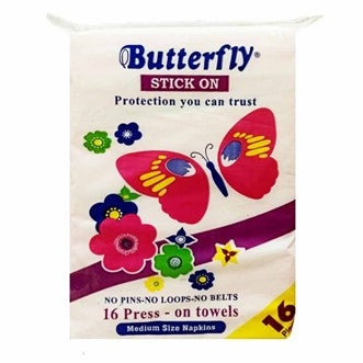 BUTTER FLY SANITARY PADS LONG 16 PCS